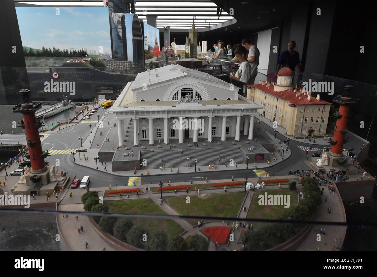 Moscow. The museum diorama 'Tsar model' in which the most recognizable ...