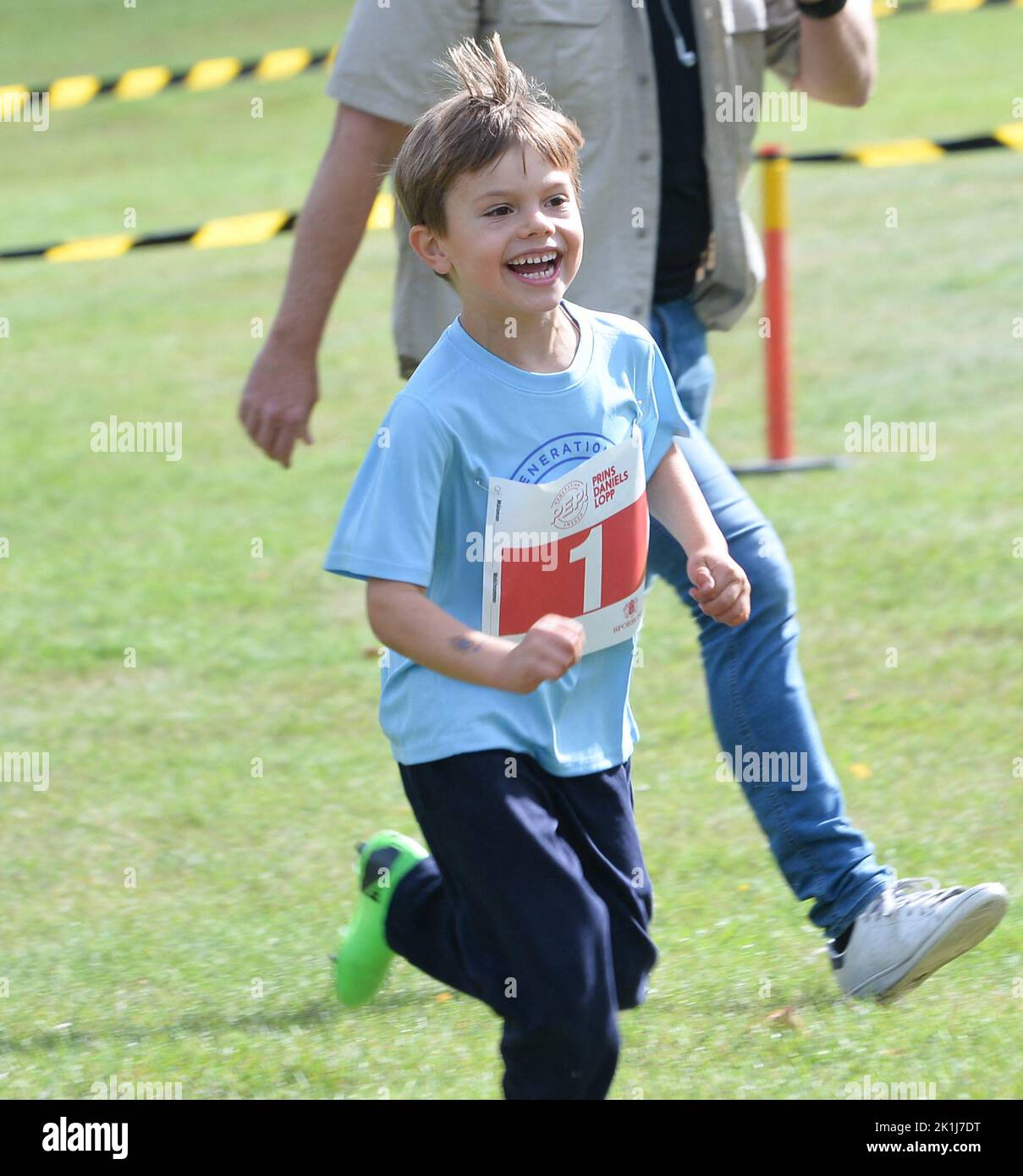 Prince Oscar of Sweden participates in Prince Daniel's Race during the ...
