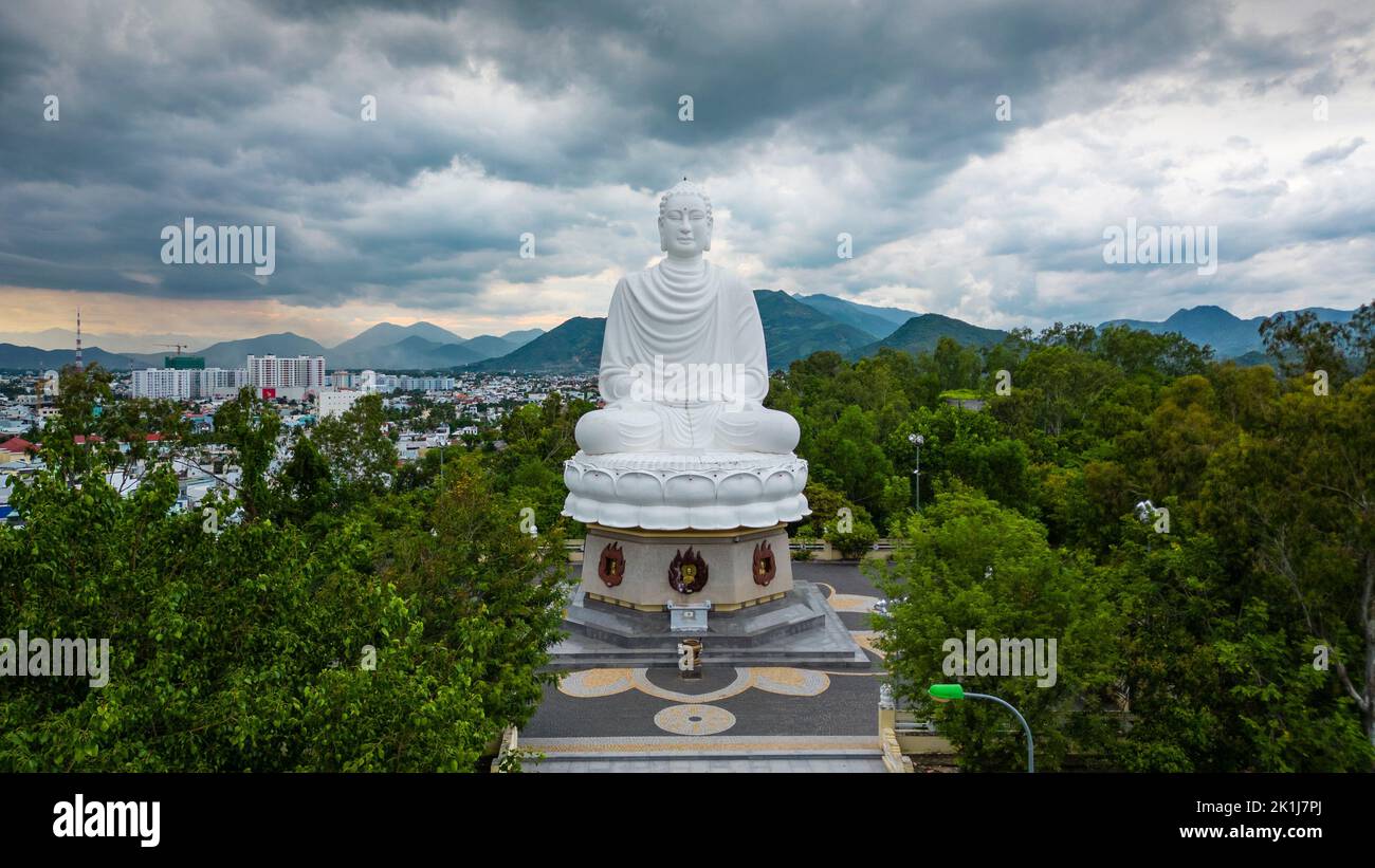 September 5, 2022: Long Son Pagoda, home to the largest Buddha statue ...