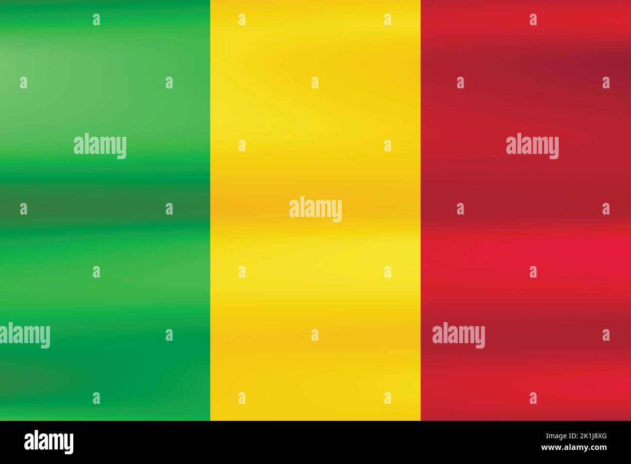 Flag of Mali. National symbol in official colors. Template icon ...