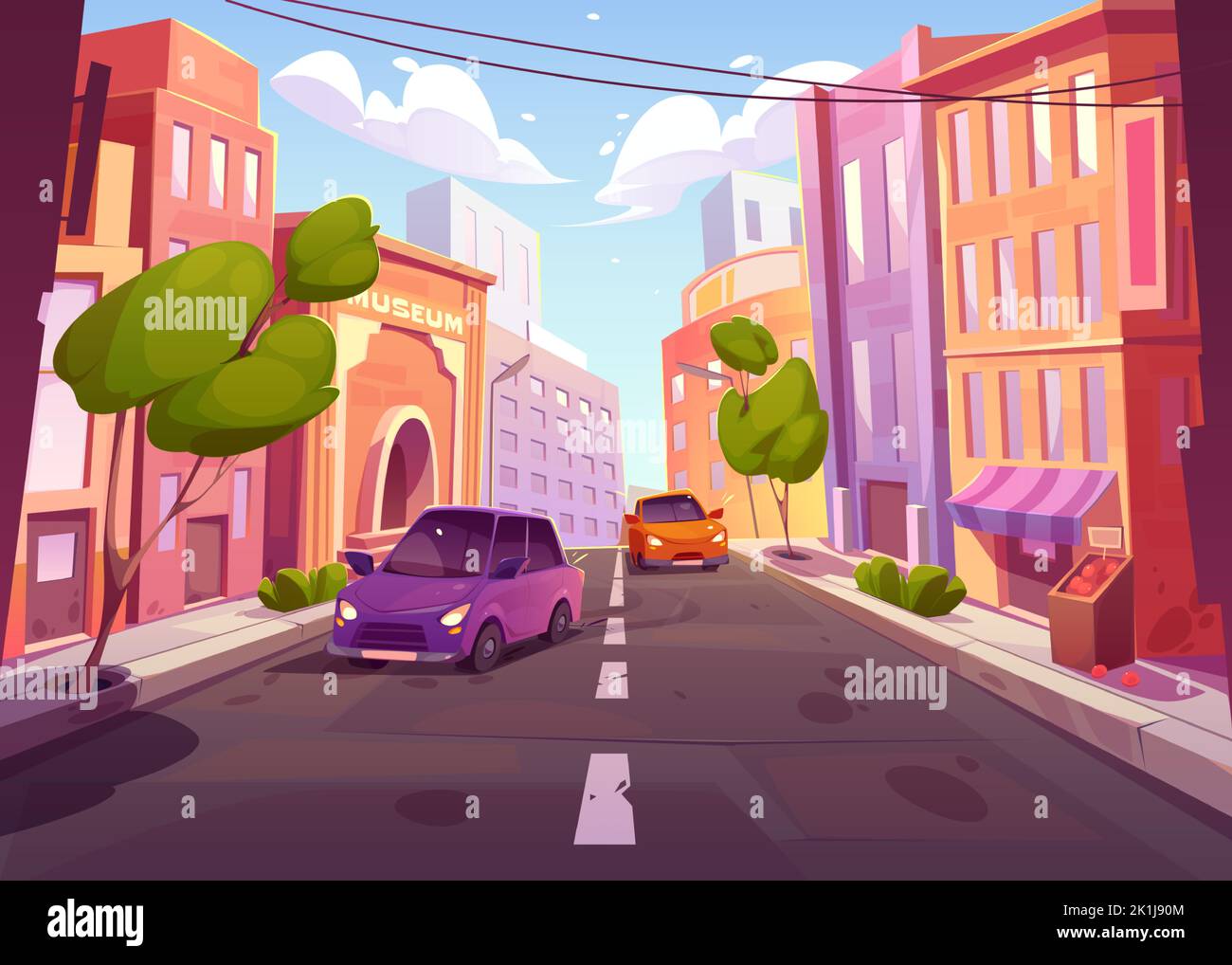 Car museum walkway Stock Vector Images - Alamy