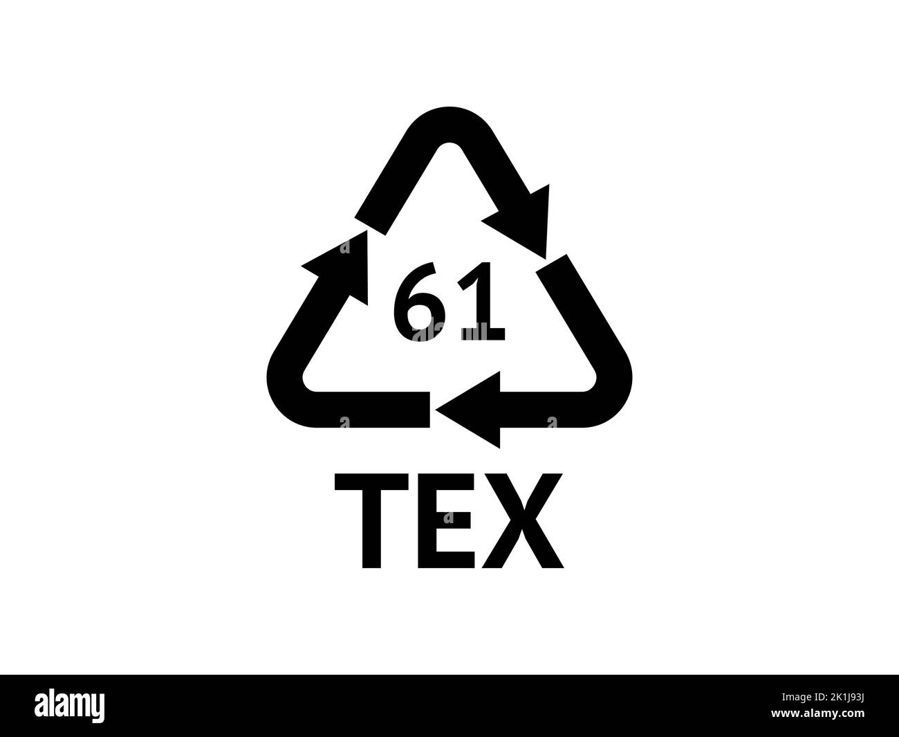 Organic Recycling codes. Recycling symbol on an isolated background ...