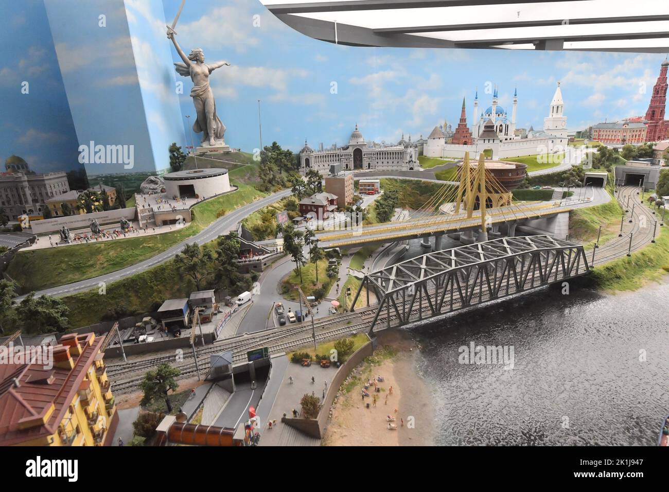 Moscow. The museum diorama 'Tsar model' in which the most recognizable ...