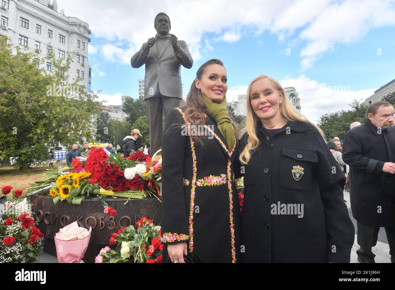 Moscow. Joseph Kobzon's daughter Natalya Rappoport-Kobzon (at the left ...