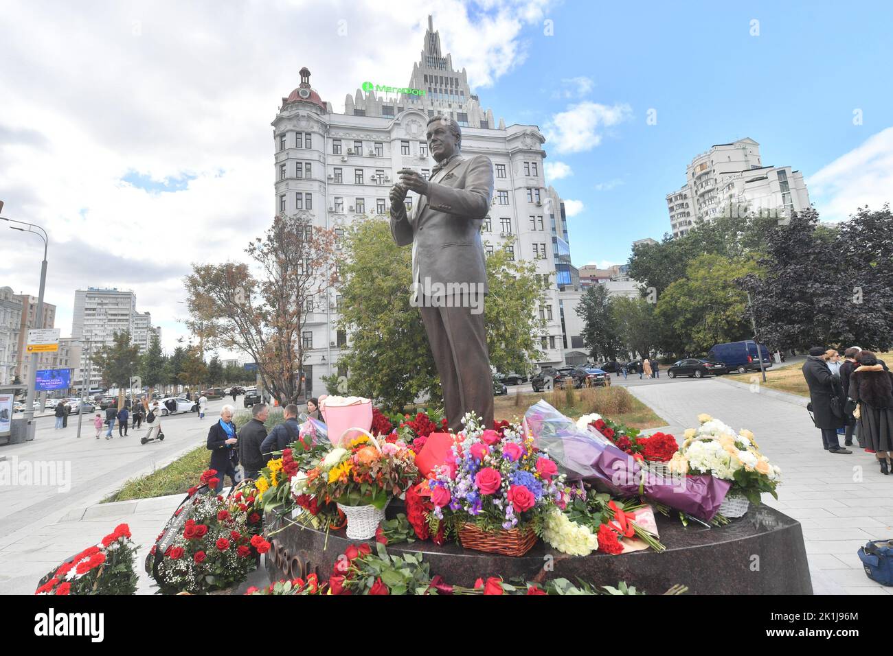 Moscow. At opening of a monument to the people's artist of the USSR ...