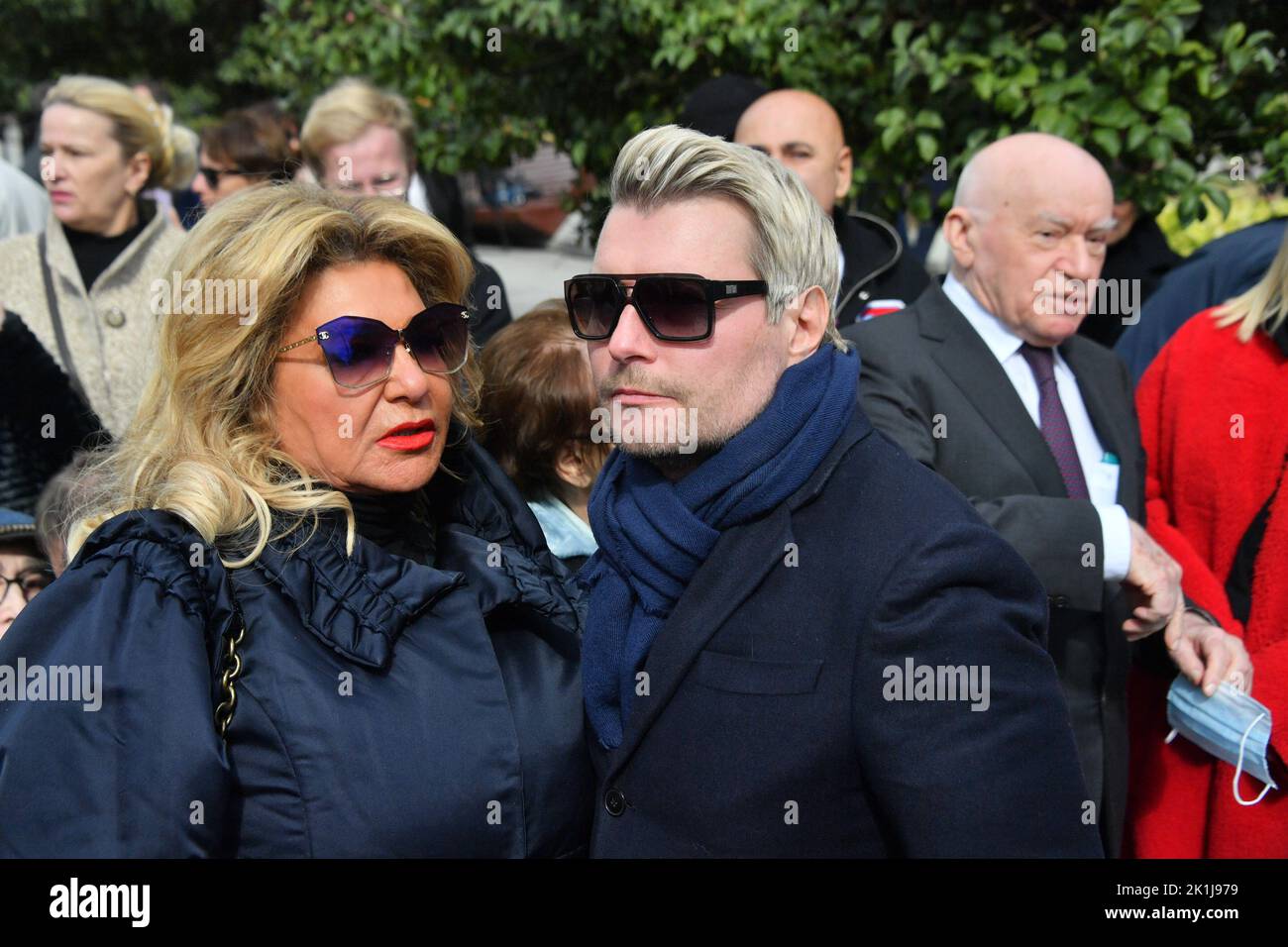 Moscow. The singer Nikolay Baskov at opening of a monument to the ...