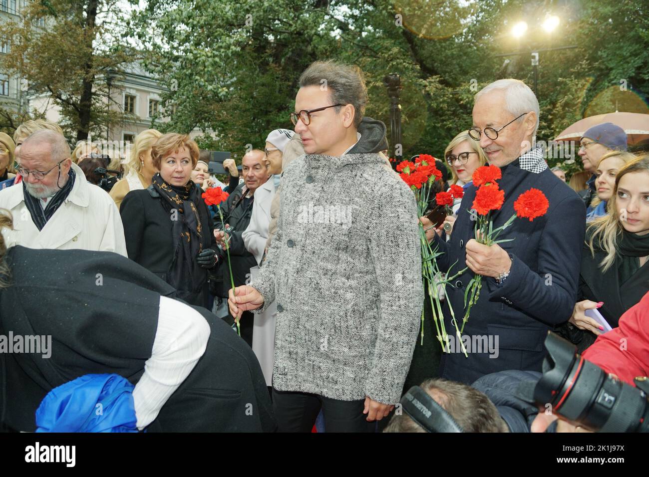 September 6, 2022. - Russia, Moscow. - A ceremony to unveil monuments ...