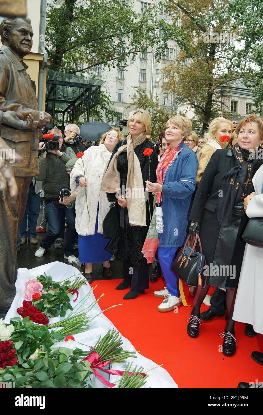 September 6, 2022. - Russia, Moscow. - A ceremony to unveil monuments ...