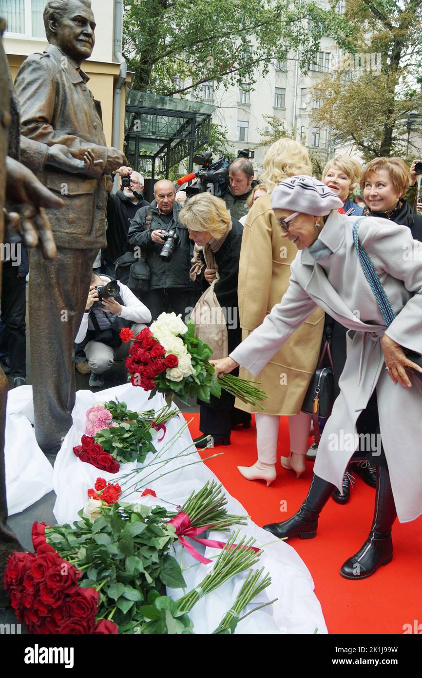 September 6, 2022. - Russia, Moscow. - A ceremony to unveil monuments ...