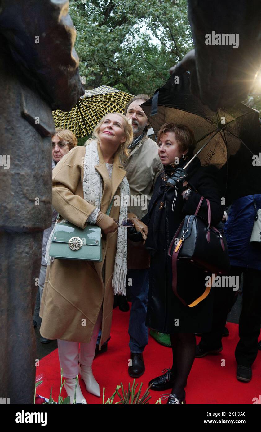 September 6, 2022. - Russia, Moscow. - A ceremony to unveil monuments ...