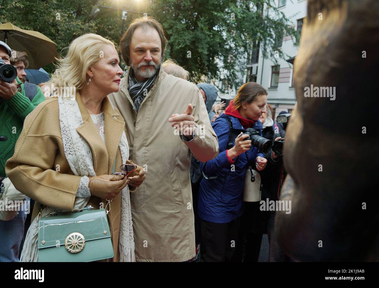 September 6, 2022. - Russia, Moscow. - A ceremony to unveil monuments ...