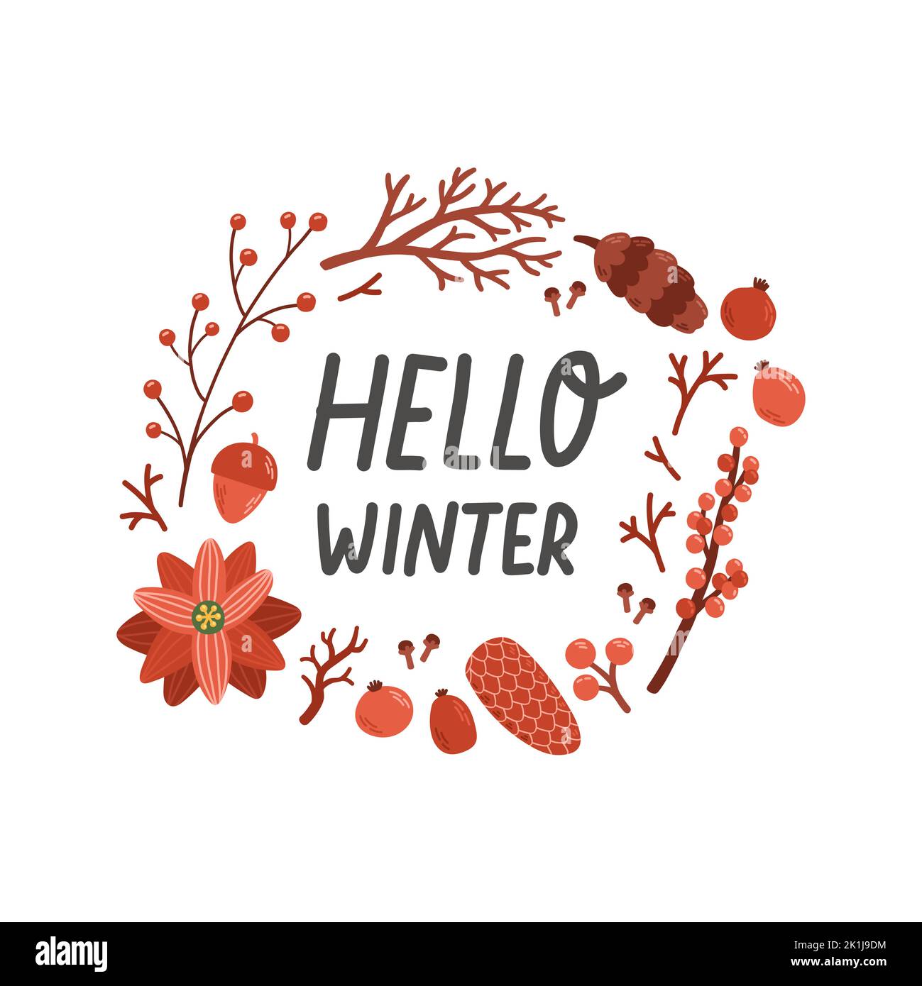 Hello winter Stock Vector Images - Alamy