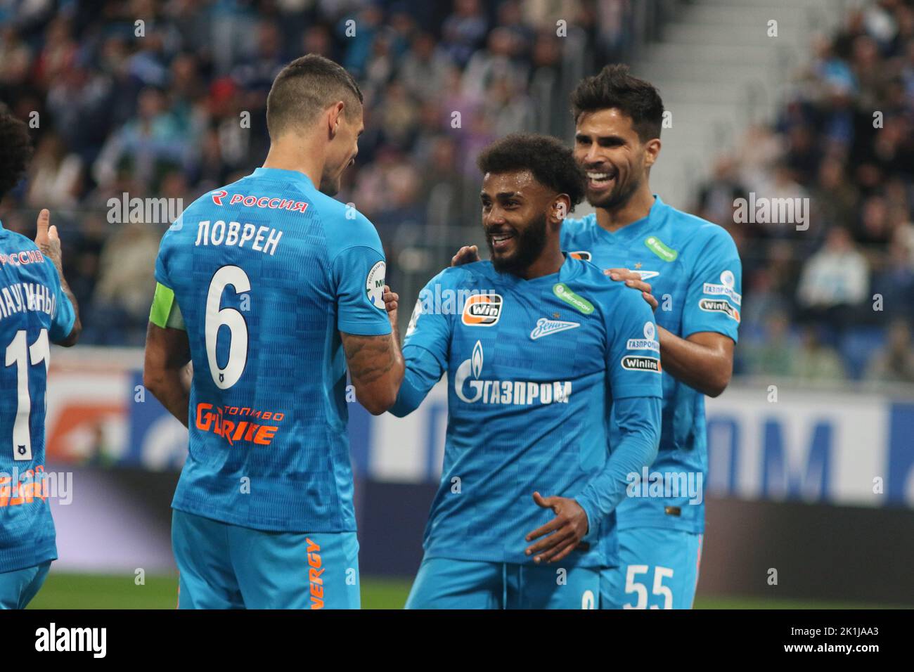 Saint Petersburg, Russia, 11 September 2022: Football. Russian Premier ...