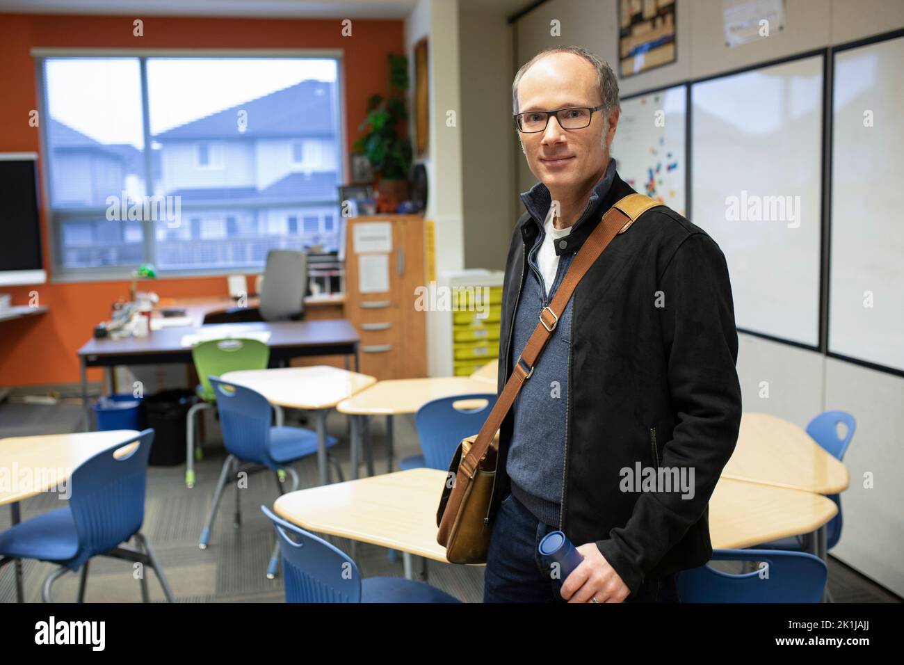 Junior high school teacher classroom hi-res stock photography and ...
