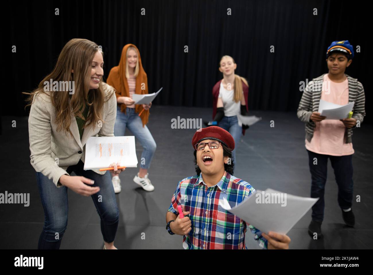 Junior high play stage hi-res stock photography and images - Alamy