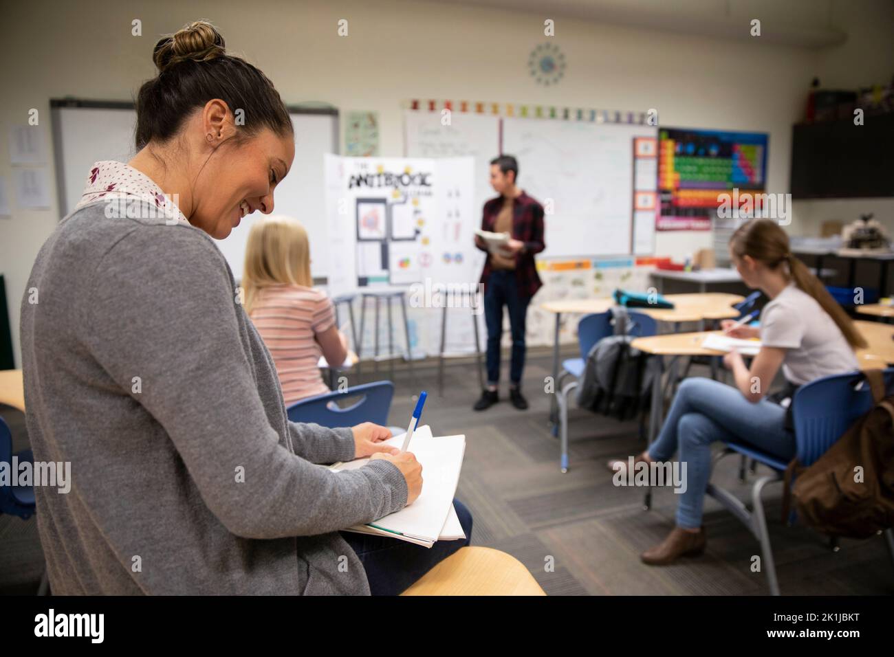 High school teacher giving lesson hi-res stock photography and images ...