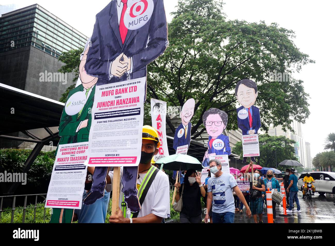 Makati City, NCR, Philippines. 18th Sep, 2022. Activists Ã¢â‚¬Å“serveÃ ...