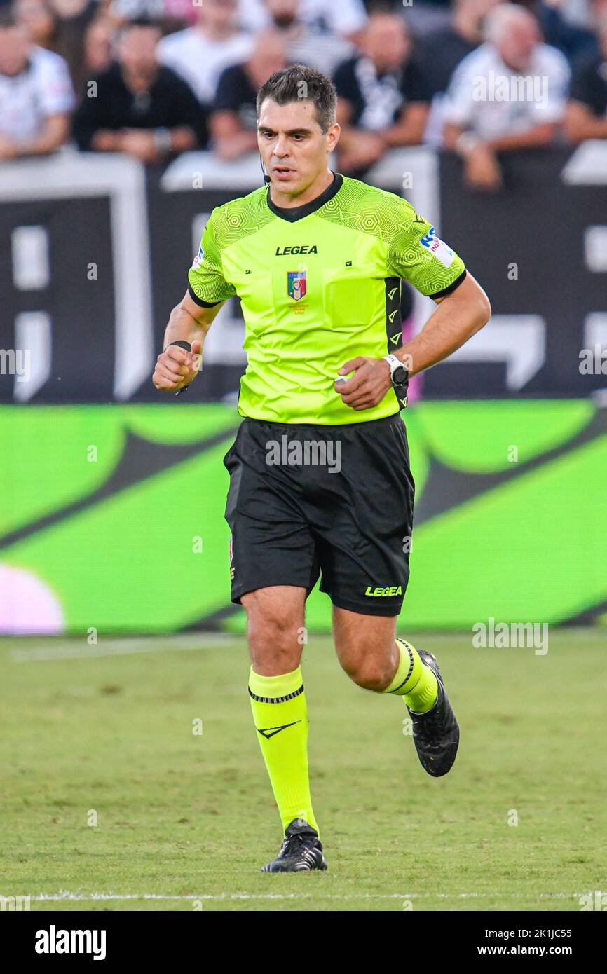 La Spezia, Italy. 17th Sep, 2022. Referee Mr. Simone Sozza from Seregno ...