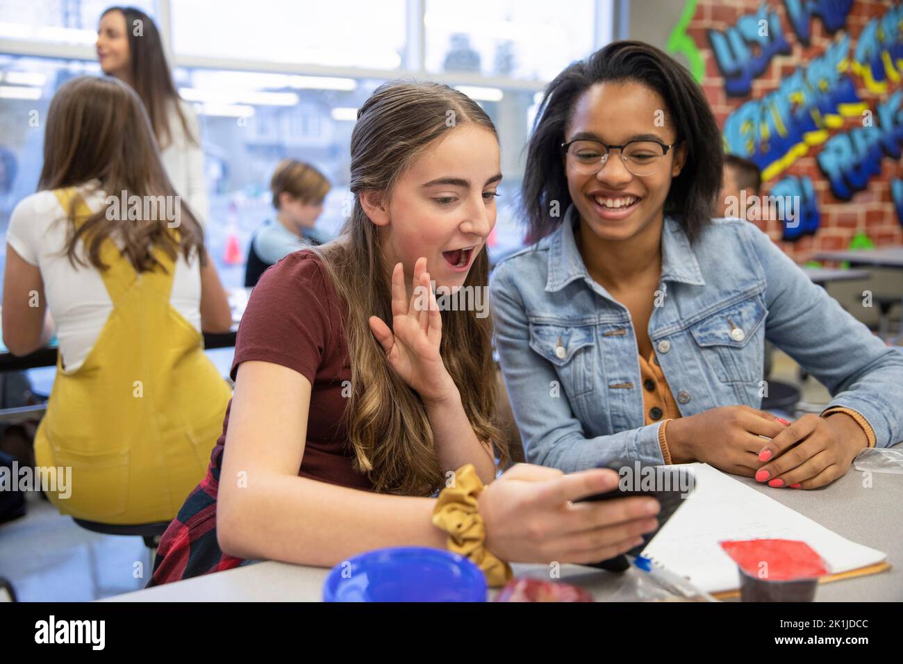 African school girl using phone hi-res stock photography and images - Alamy
