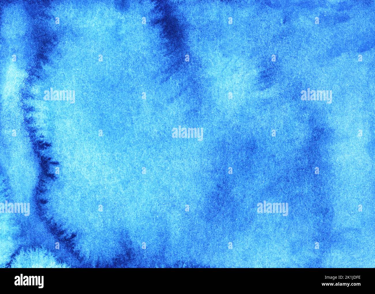 Watercolor faded blue liquid background texture hand painted Stock ...