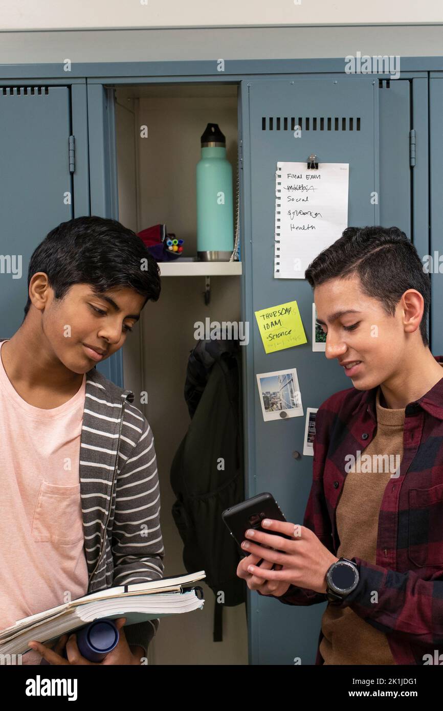 Tween boy locker hi-res stock photography and images - Alamy