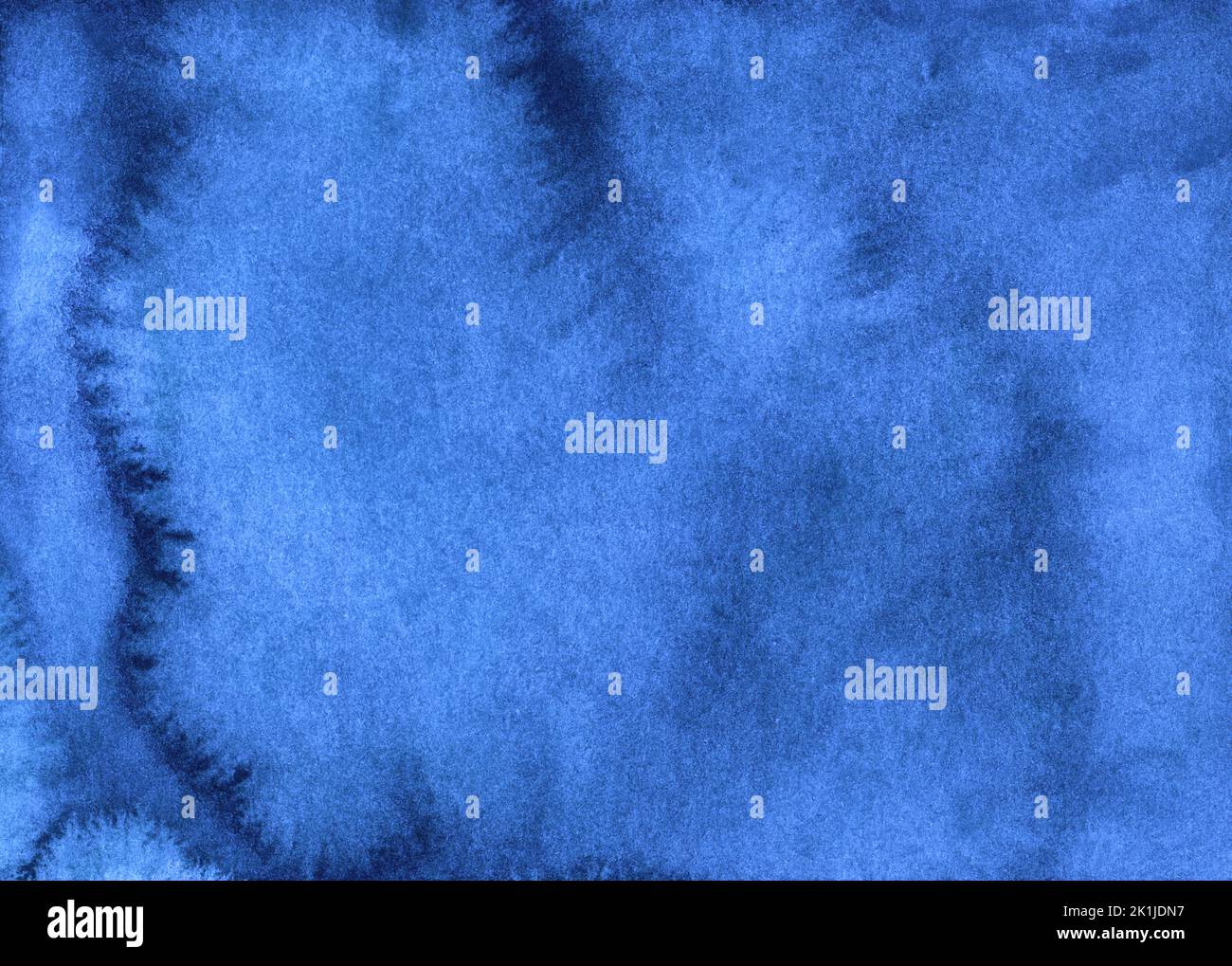 Watercolor deep blue background texture hand painted. Aquarelle azure ...