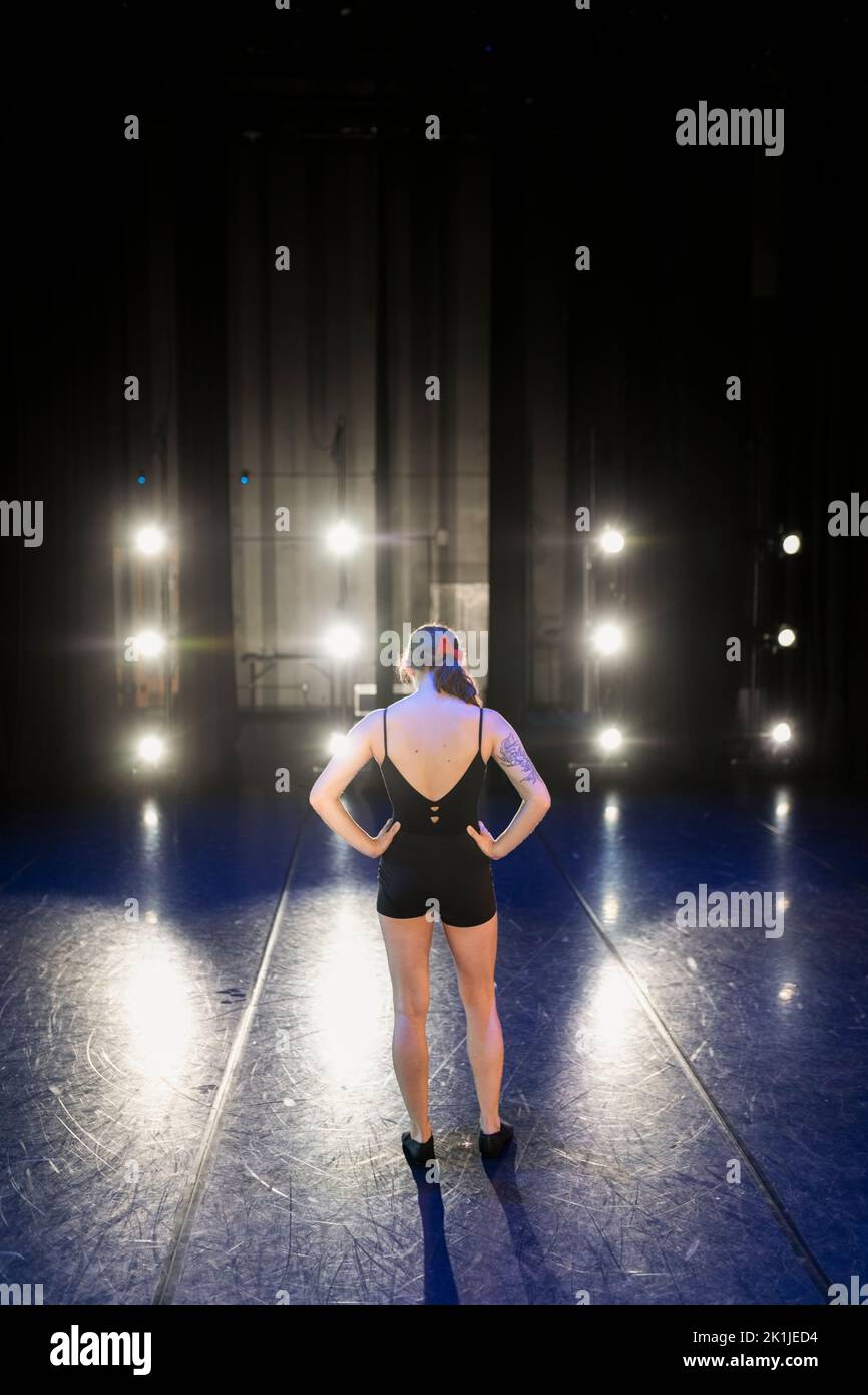 Performer on stage rear view hi-res stock photography and images - Alamy