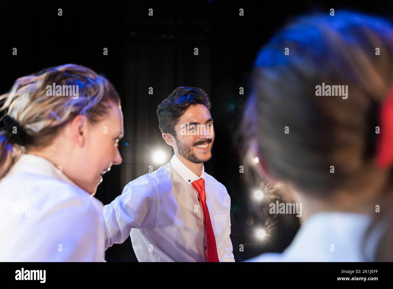 Dancer talking hi-res stock photography and images - Alamy