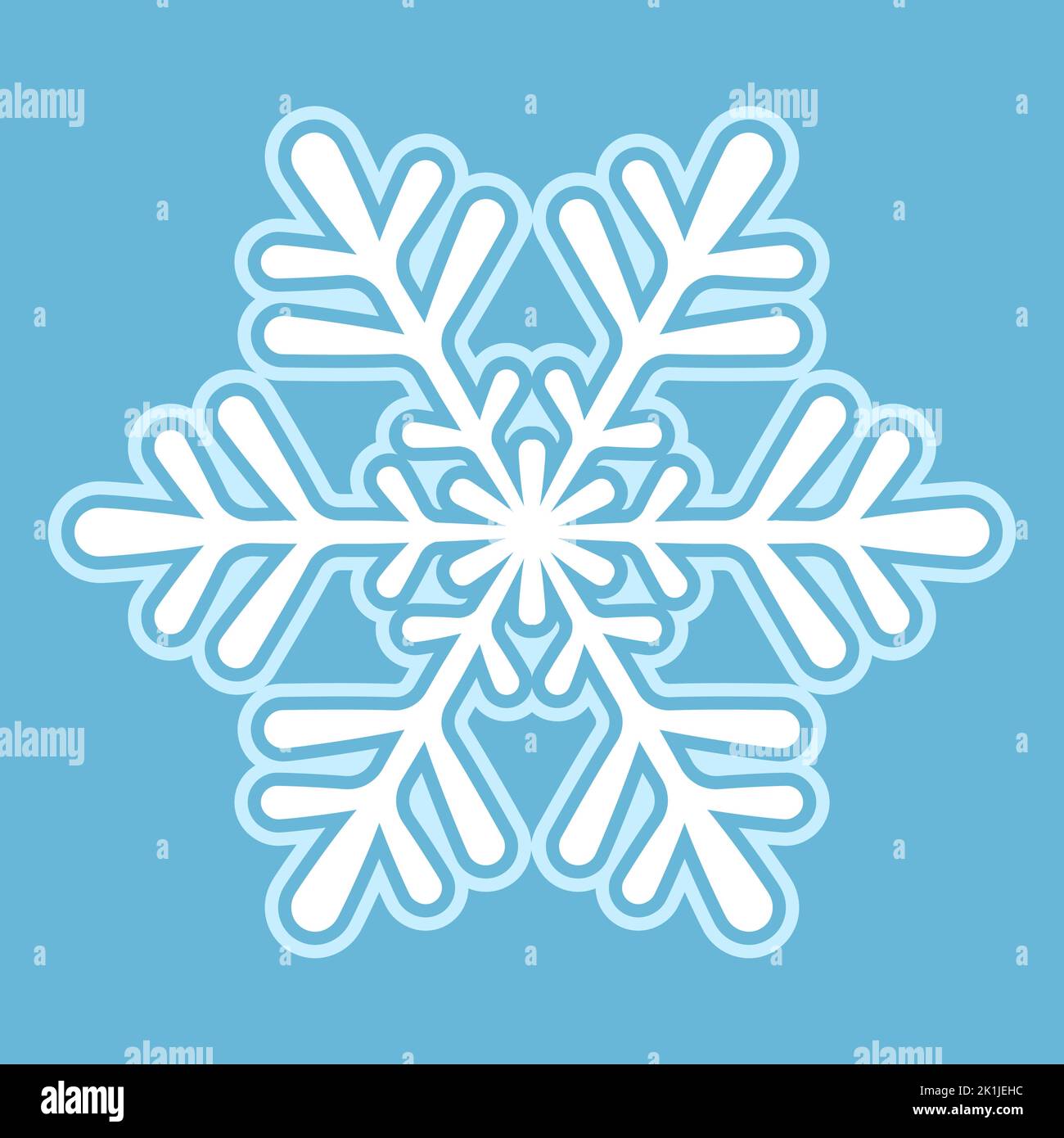 Blue snowflake. Vector icon logo design Stock Vector Image & Art - Alamy