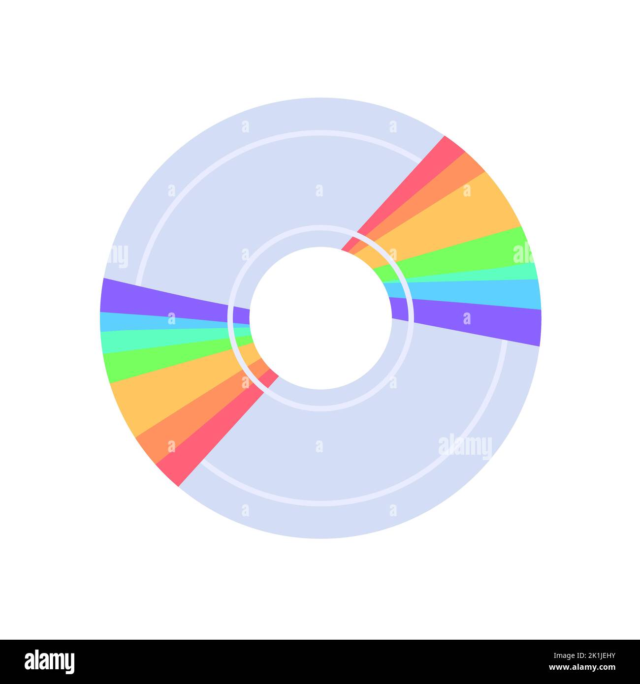 Hand-drawn cute isolated clipart illustration of y2k old cd dvd disc ...