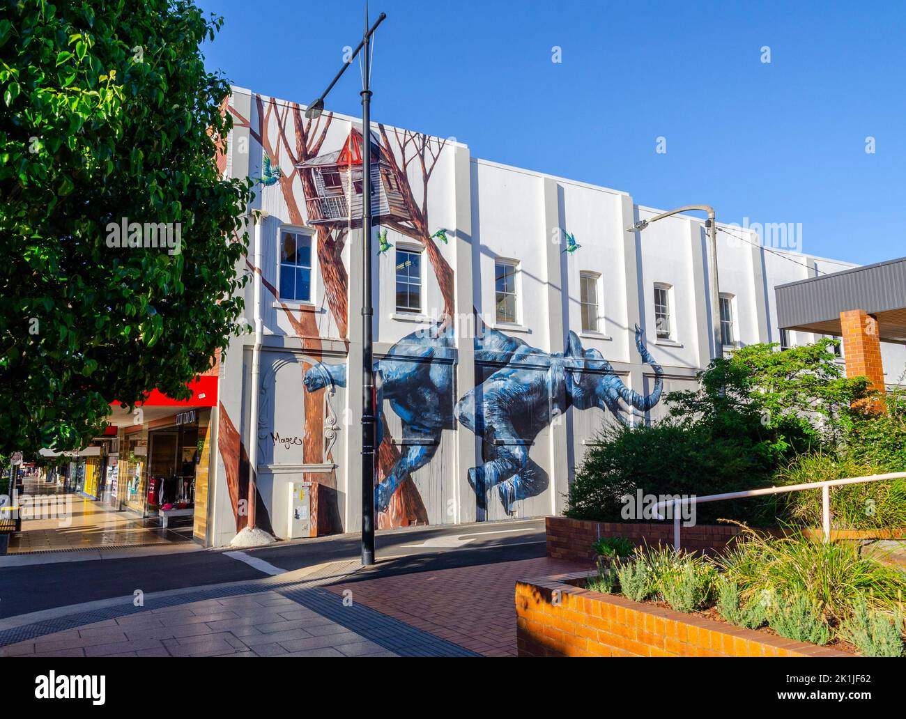 By Brisbane-raised, street artist Fintan Magee, this surreal depiction ...