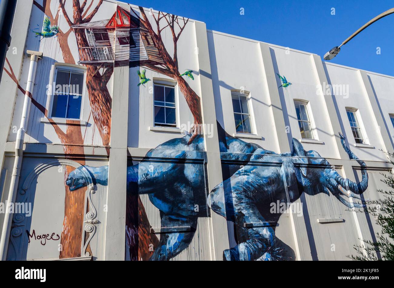 By Brisbane-raised, street artist Fintan Magee, this surreal depiction ...