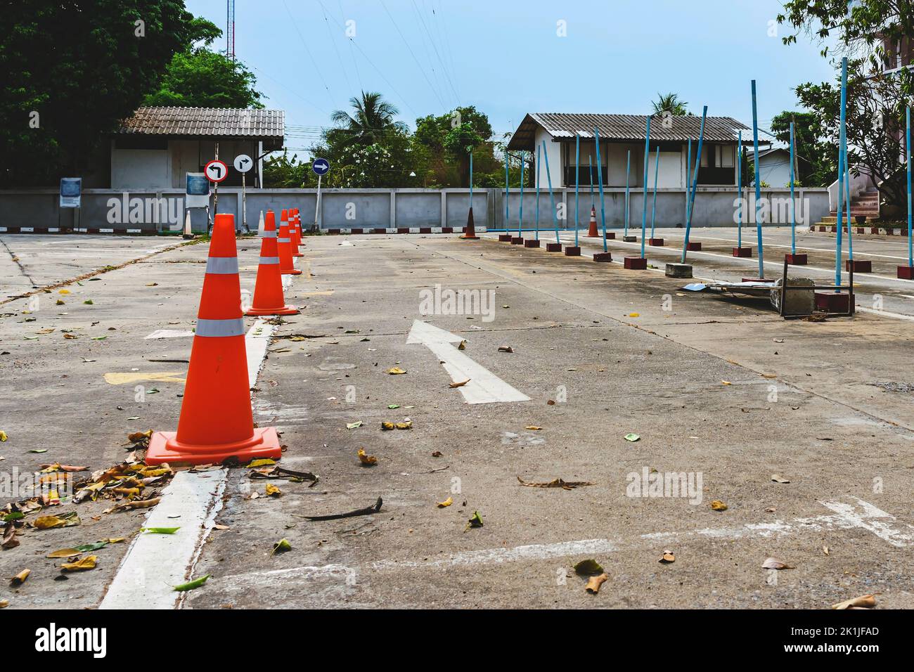 Driving test and training area with simulate test for driving license ...