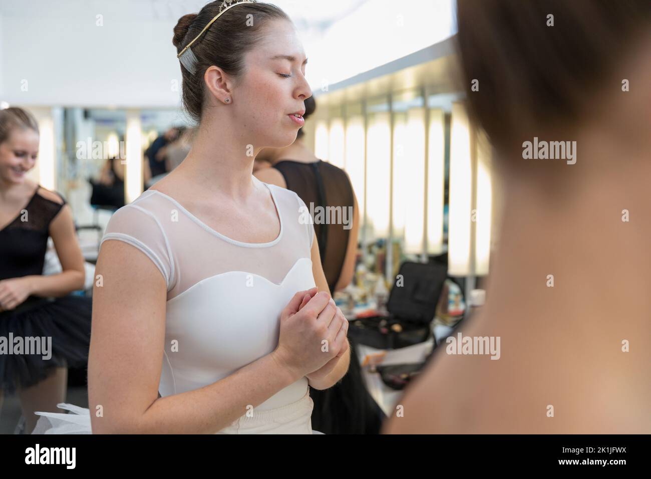 Ballerina praying hi-res stock photography and images - Alamy