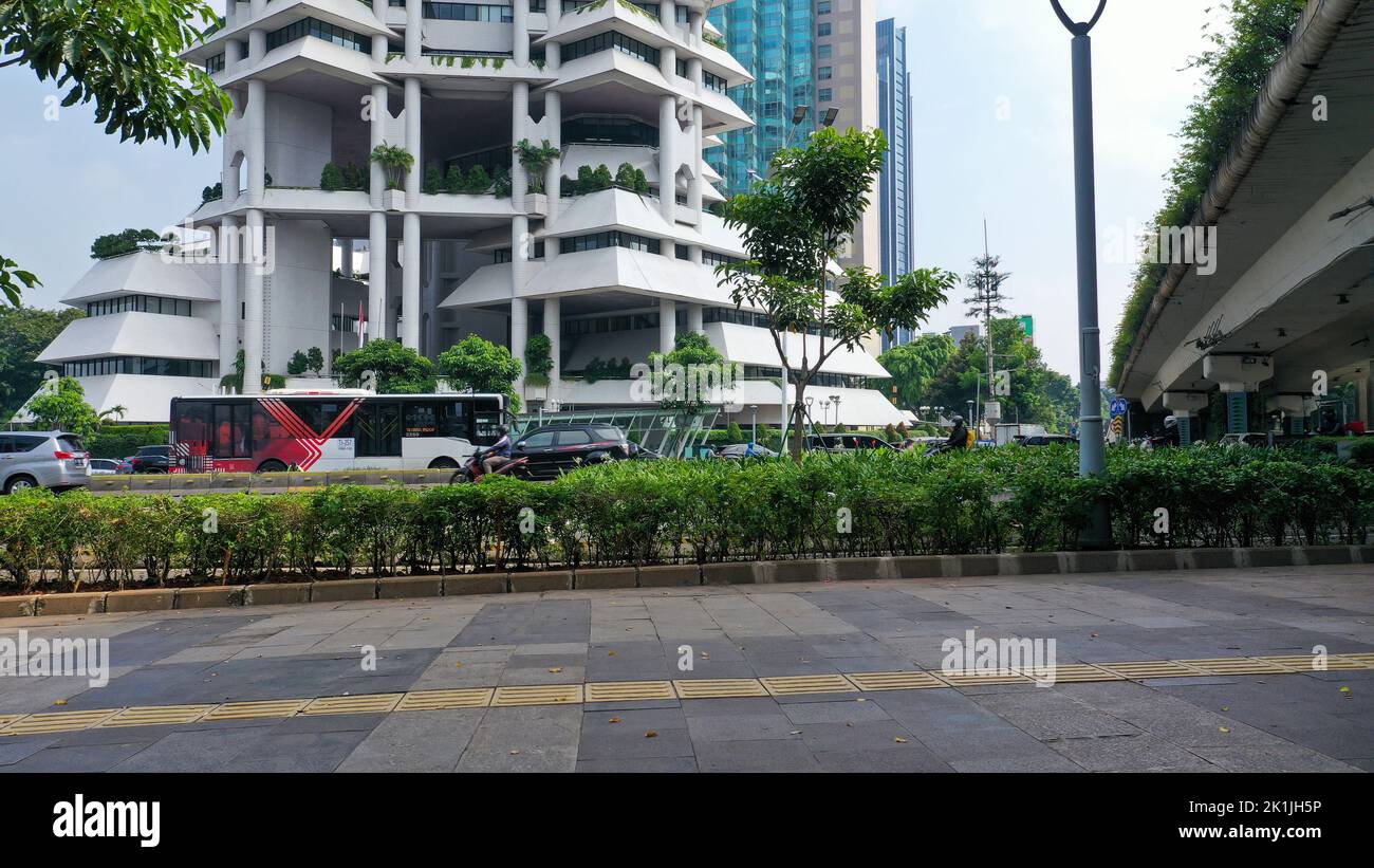 Futuristic and modern design skyscraper building in Jakarta city Stock ...