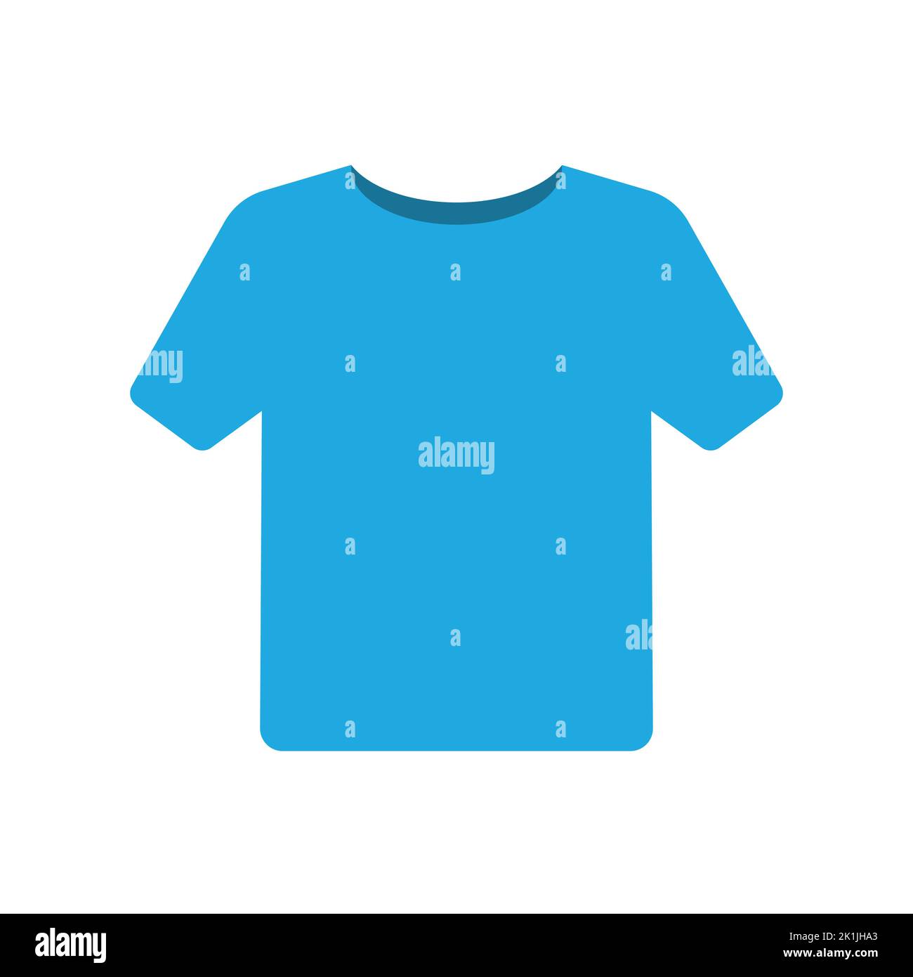 Simple and solid blue t-shirt icon front view Stock Vector Image & Art ...