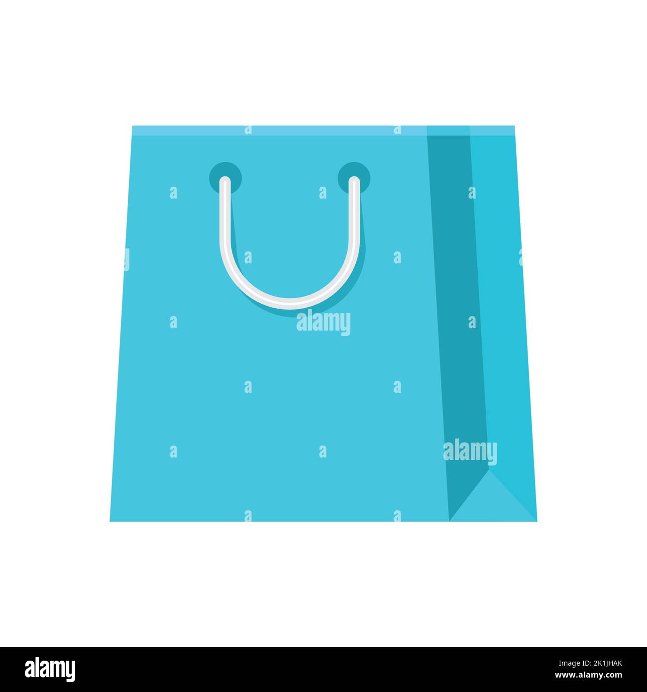 Simple and solid blue shopping bag icon Stock Vector Image & Art - Alamy