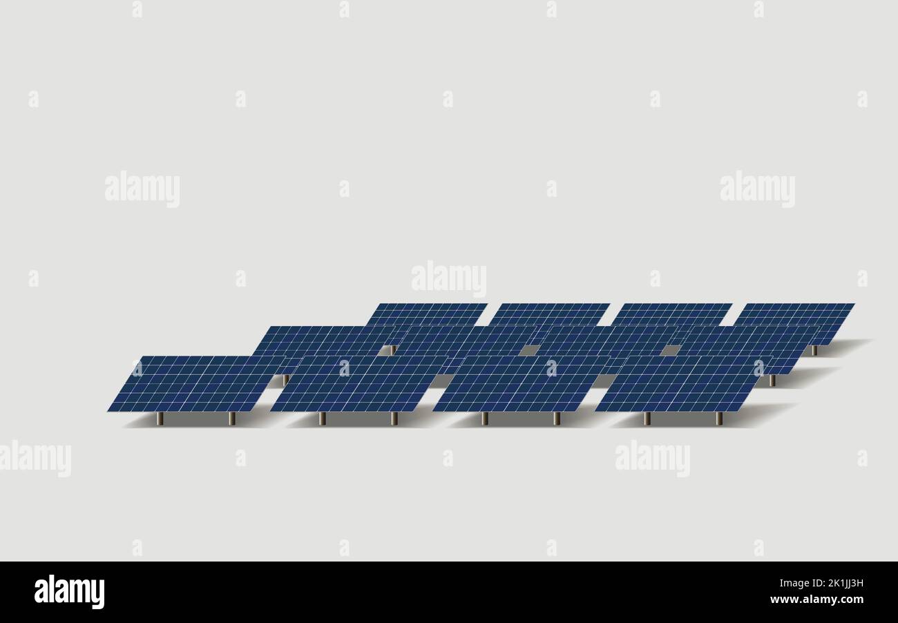Solar panels view Stock Vector Images - Alamy