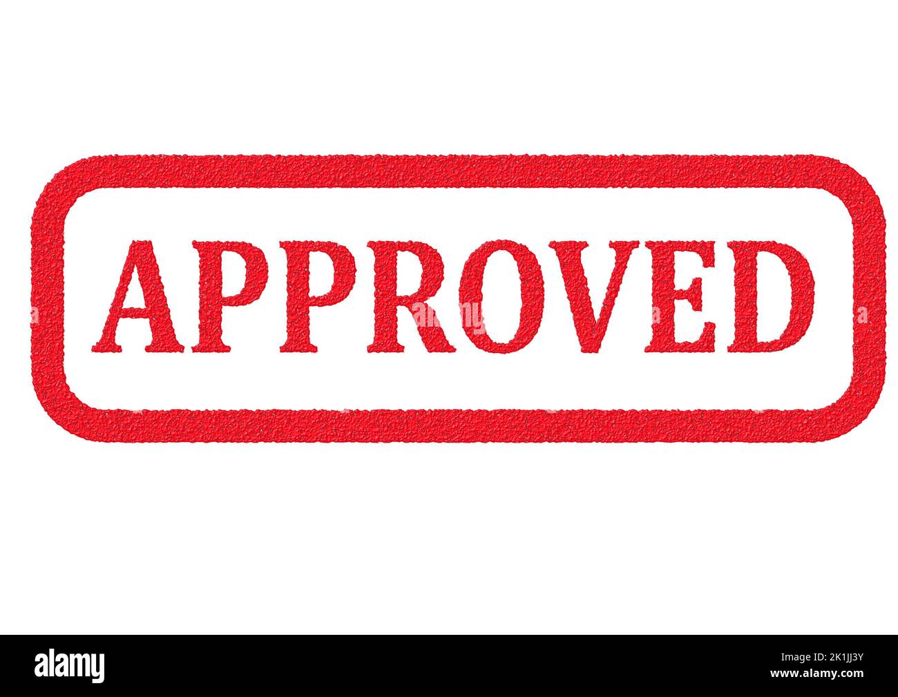 Red approved square stamp on white background Stock Photo - Alamy