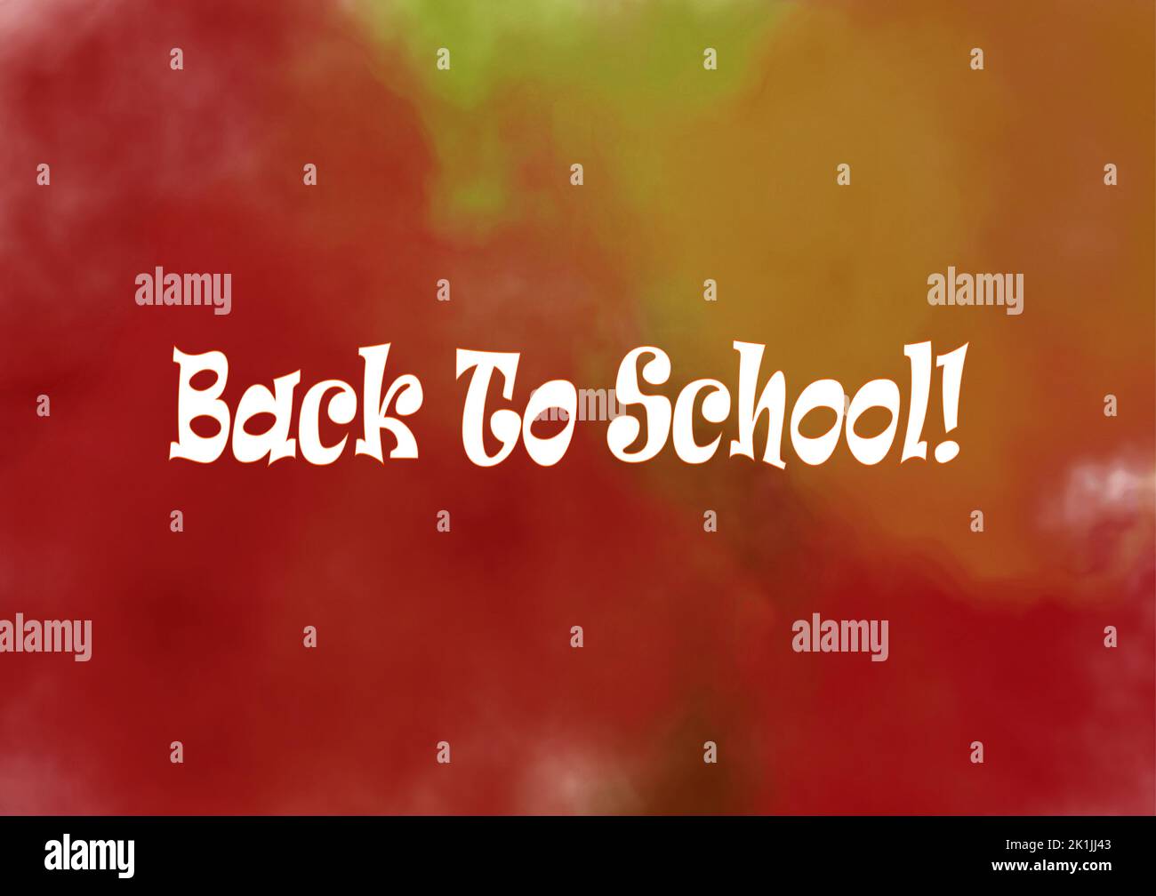 Text Back To School on abstract watercolor background with pastel ...