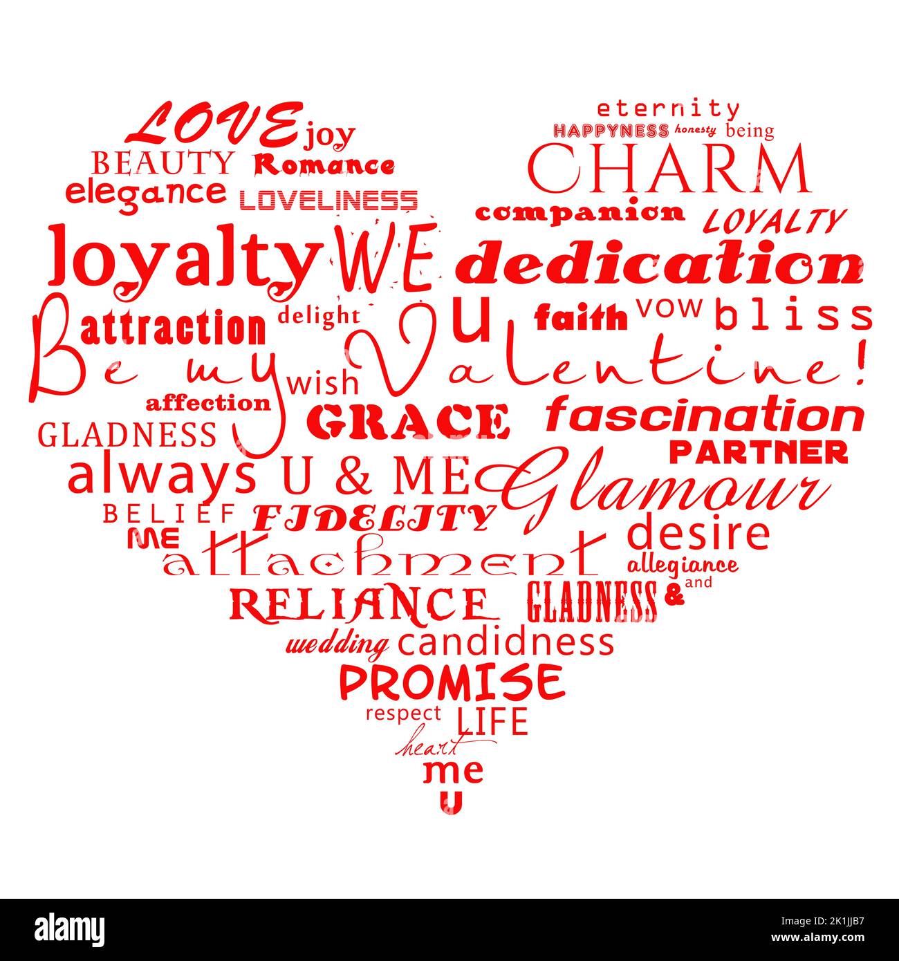 Words of love forming a heart Stock Photo - Alamy