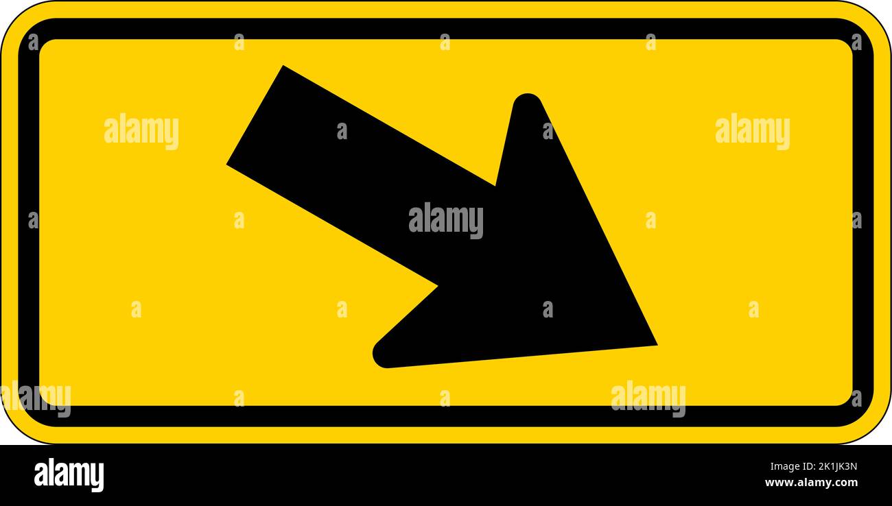 Diagonal Arrow Right Sign On White Background Stock Vector Image & Art ...