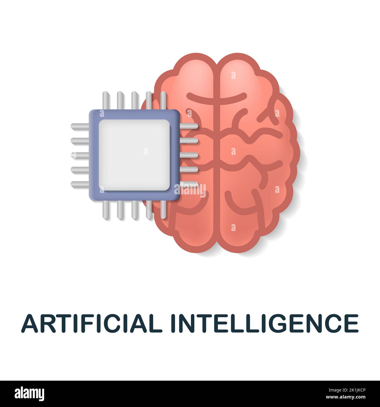 Artificial Intelligence icon. 3d illustration from internet of things collection. Creative ...