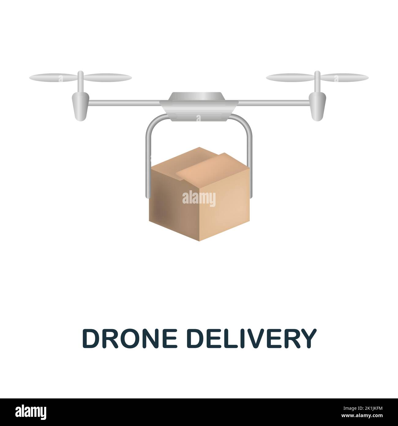 Drone Delivery icon. 3d illustration from internet of things collection ...