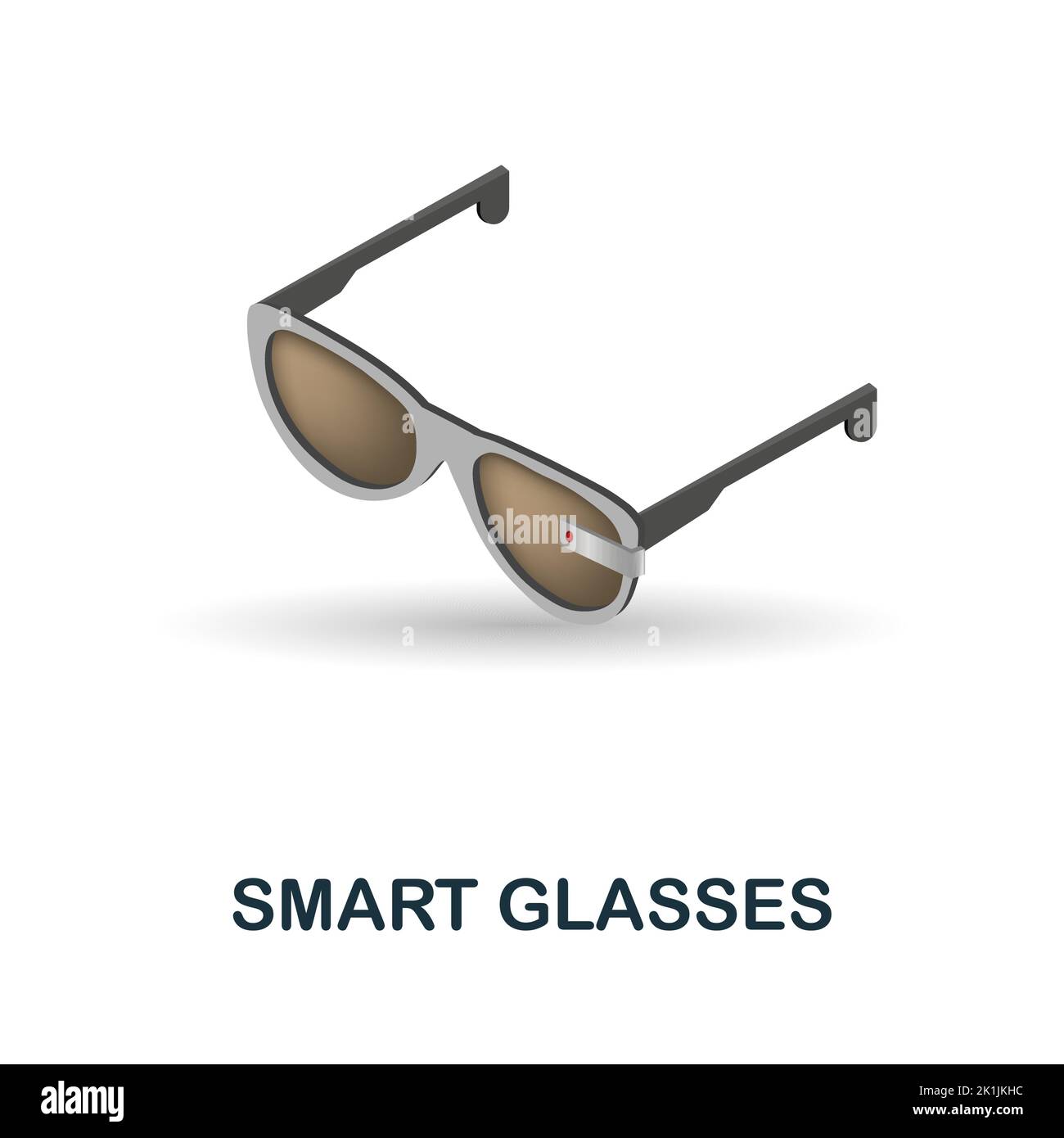 Smart Glasses icon. 3d illustration from internet of things collection ...