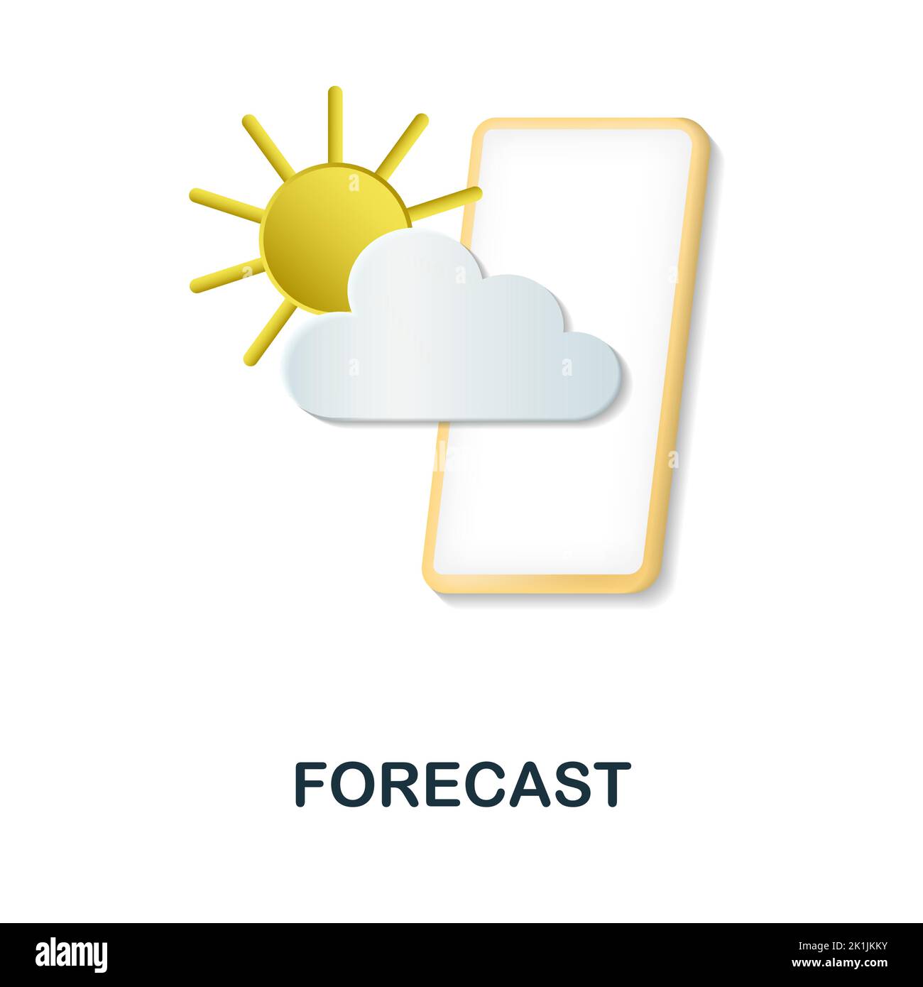 Forecast icon. 3d illustration from internet of things collection ...