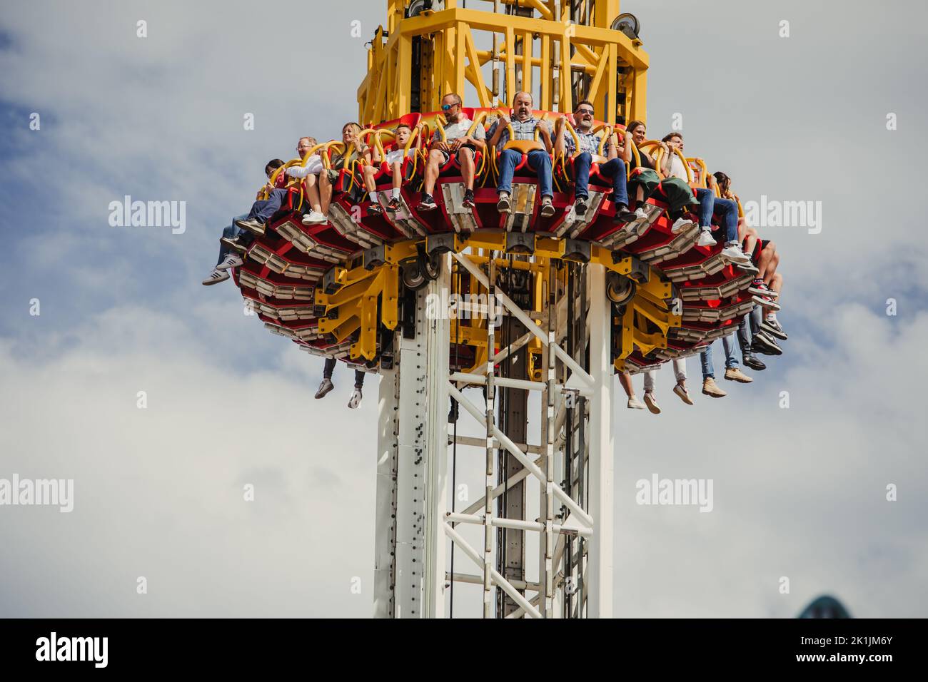 LUXEMBOURG, SEPTEMBER 2022: Schueberfouer, the traditional funfair in ...