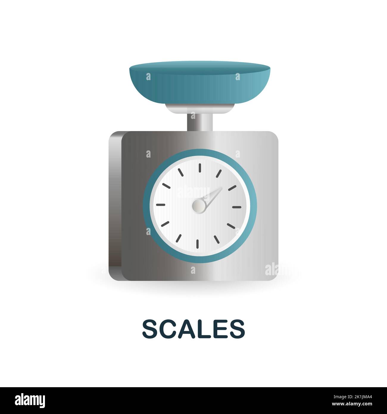 Scales icon. 3d illustration from measuring collection. Creative Scales ...