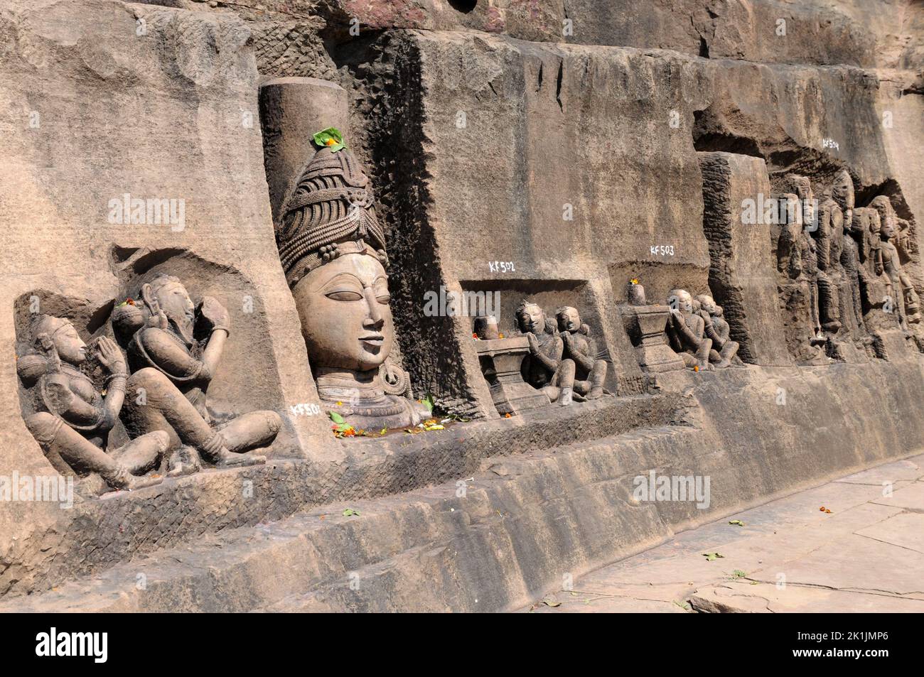 Structures in Kalinjar Fort. There are structures such as masjid, tomb ...