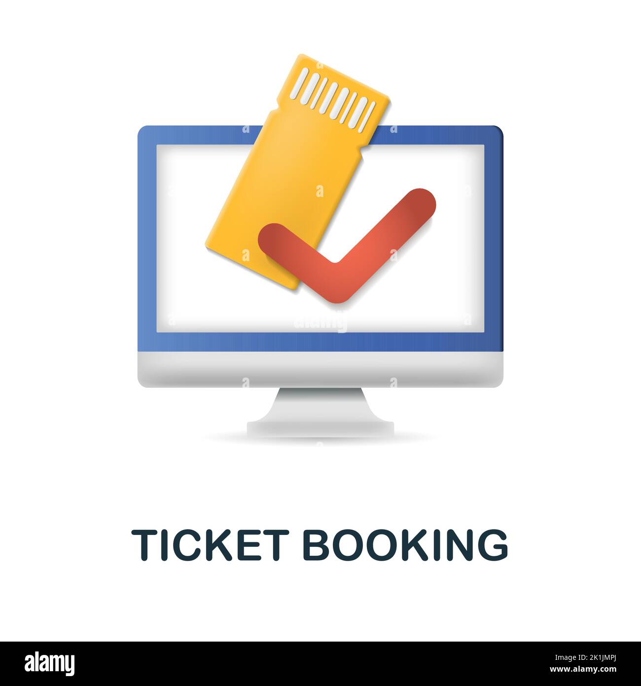 Ticket Booking icon. 3d illustration from internet of things collection ...